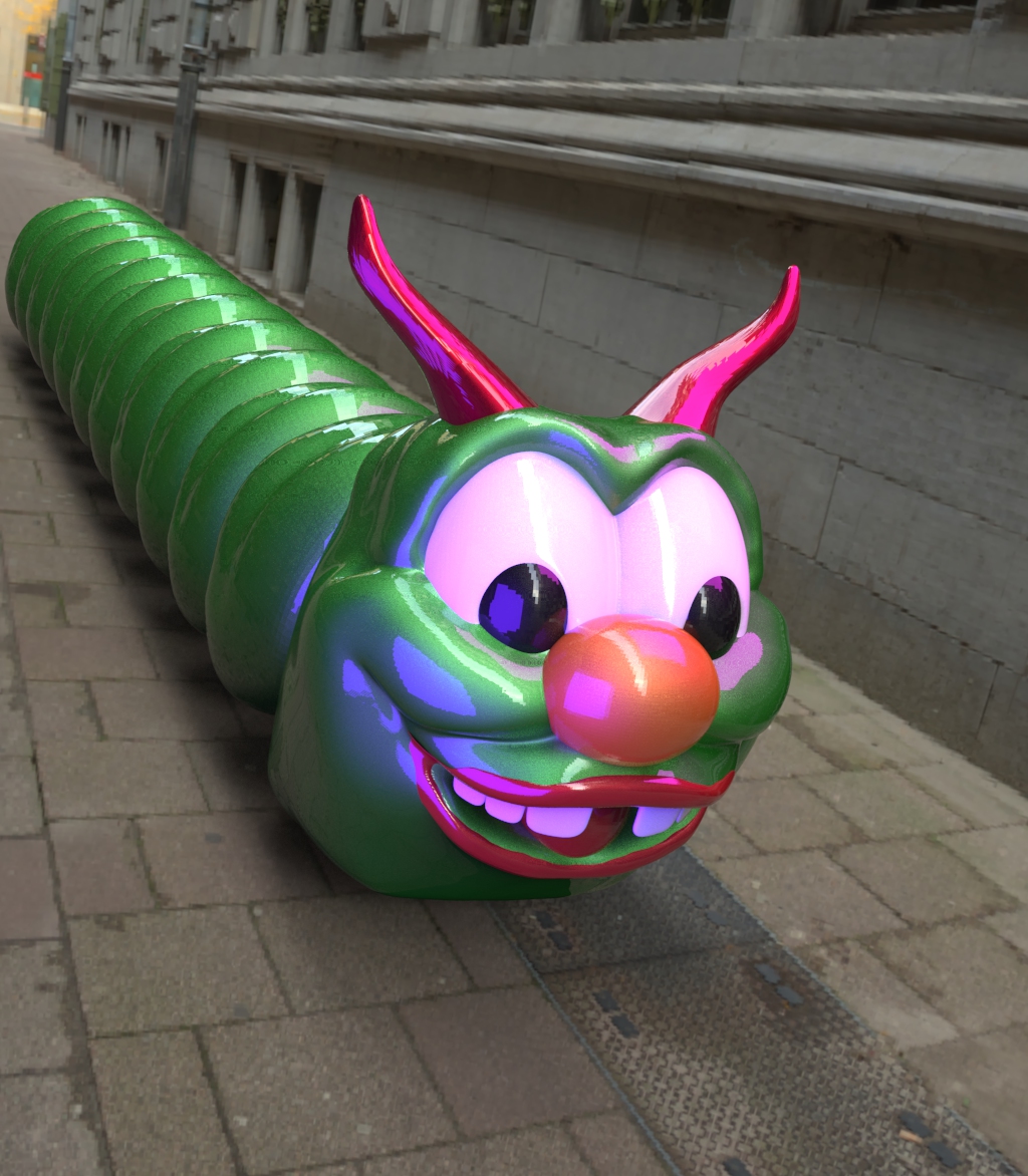 OBJ file Wacky Worm Horror Flexible・Model to download and 3D print・Cults