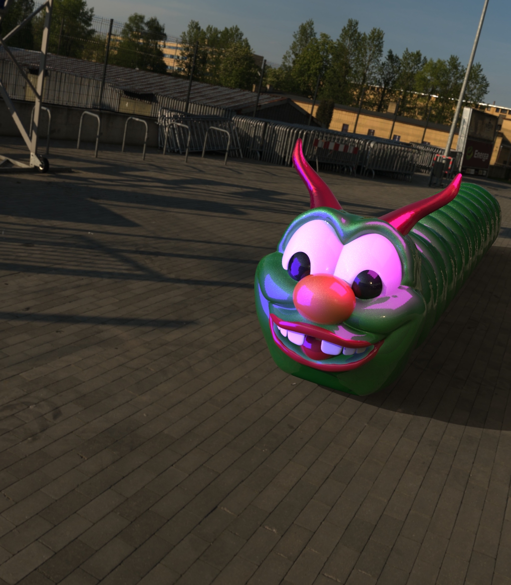 OBJ file Wacky Worm Horror Flexible・Model to download and 3D print・Cults