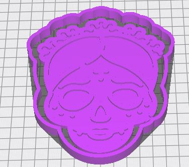 Archivo STL Frida kahlo catrina cookie cutter・Diseño de impresora 3D ...