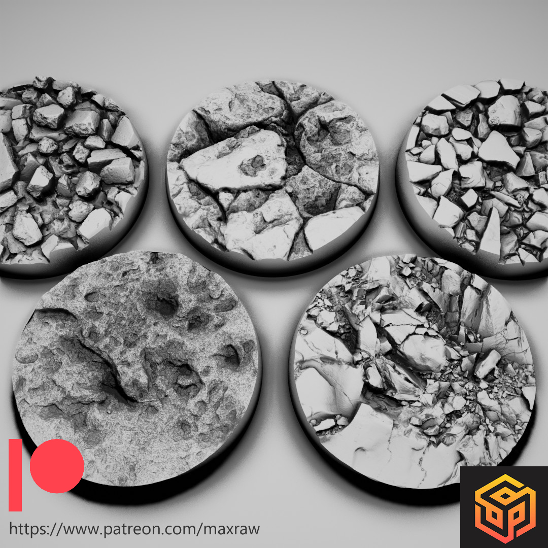 Free STL file Bases Set E - Free Sample x1 🆓・3D printable model to ...