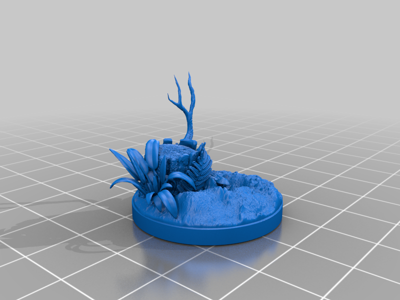 Free STL file Round base - Forest (free sample x1)・3D printable model ...