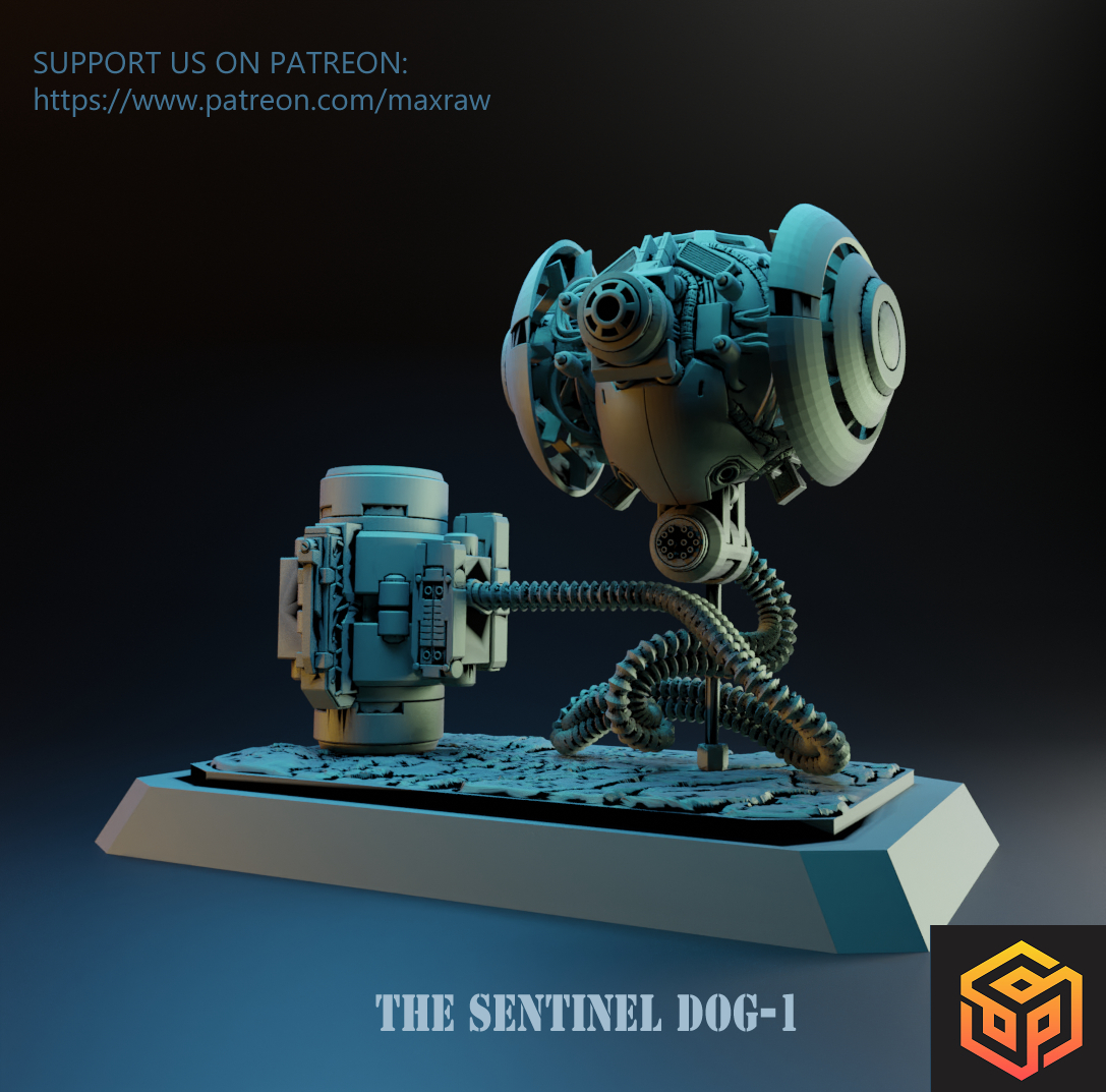 Free STL file Sentinel Dog-1・3D print design to download・Cults