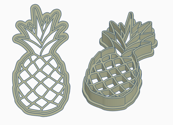 Free 3D file Cortante Anana - Piña・Template to download and 3D print・Cults