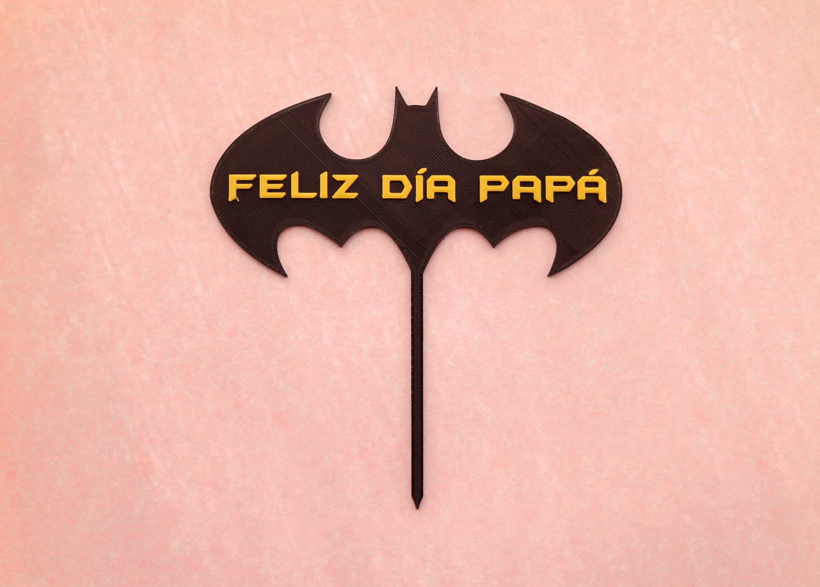 Archivo STL Topper cake Feliz Día Papá Batman・Diseño imprimible en 3D ...