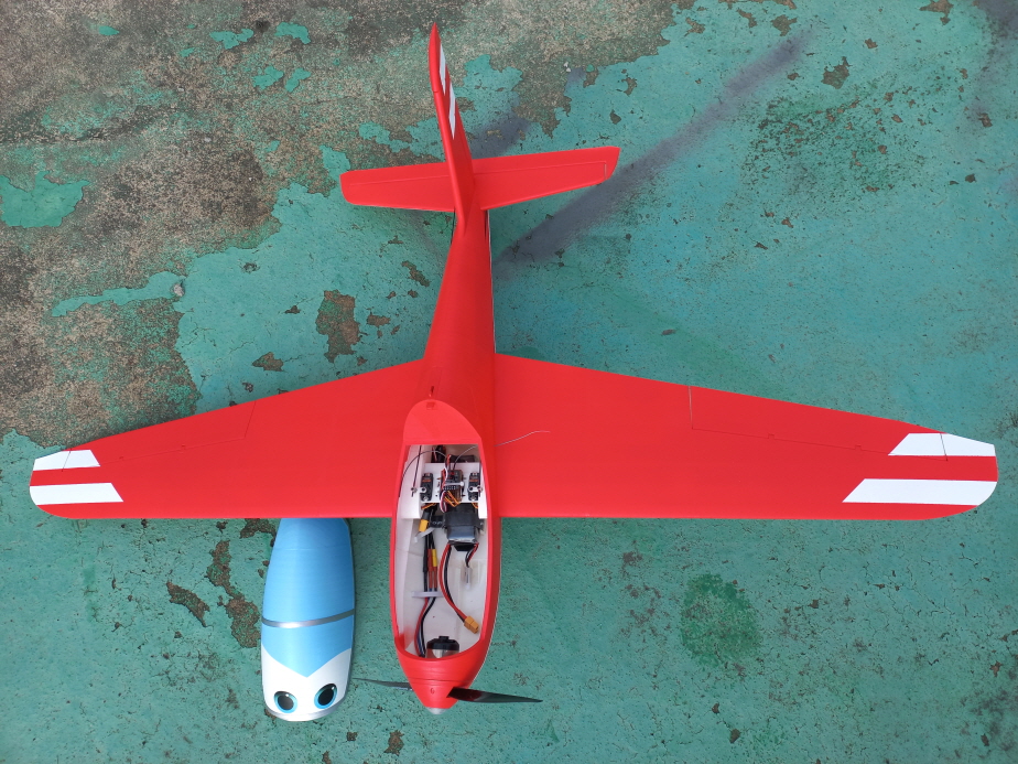 STL file R/C MDM-1 FOX AEROBATIC GLIDER MINI WINGSPAN 1.13M 🦊・3D ...