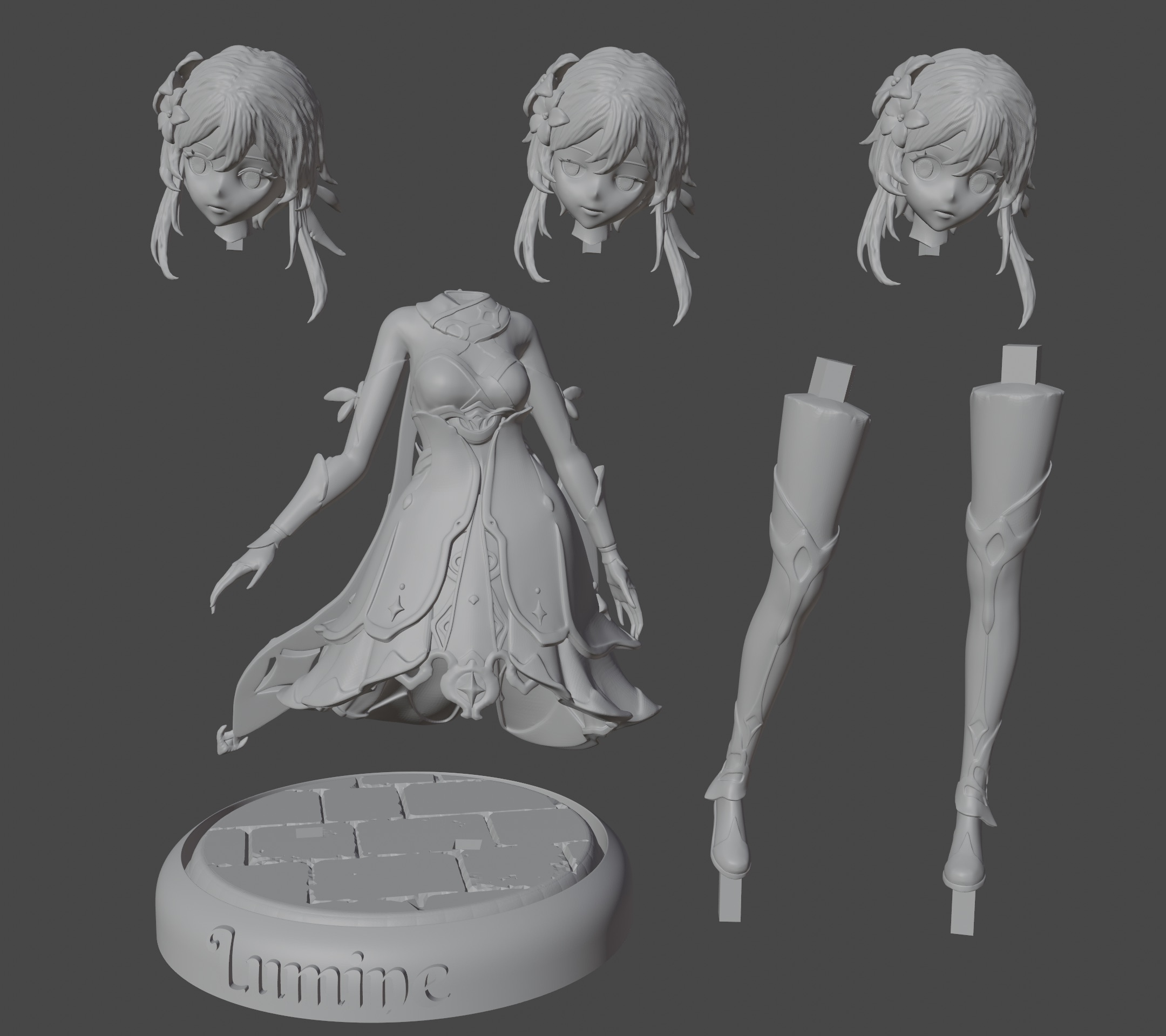 Free 3D file Lumine - Genshin Impact ♀️・Design to download and 3D print ...