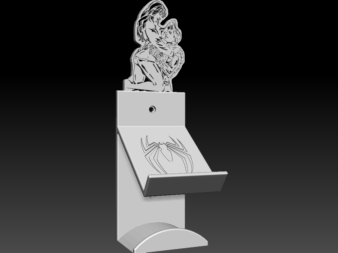 STL-Datei CONTROLLER UND HEADSET-HALTER - SPIDER MAN UND MARY JANE ...