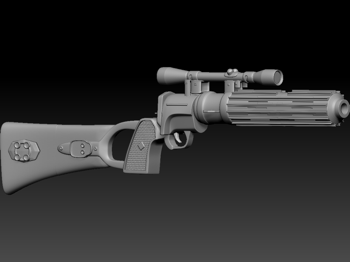 3D file EE-3 - Boba Fett Rifle Blaster - Book of Boba Fett 3D print ...