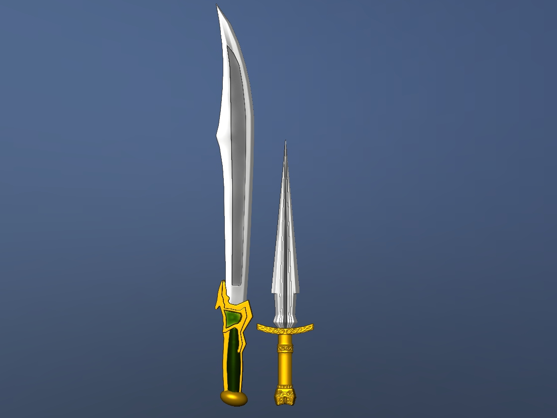 3D file Loki Dagger and Sylvie Blade - Loki DisneyPlus Series 3D print ...