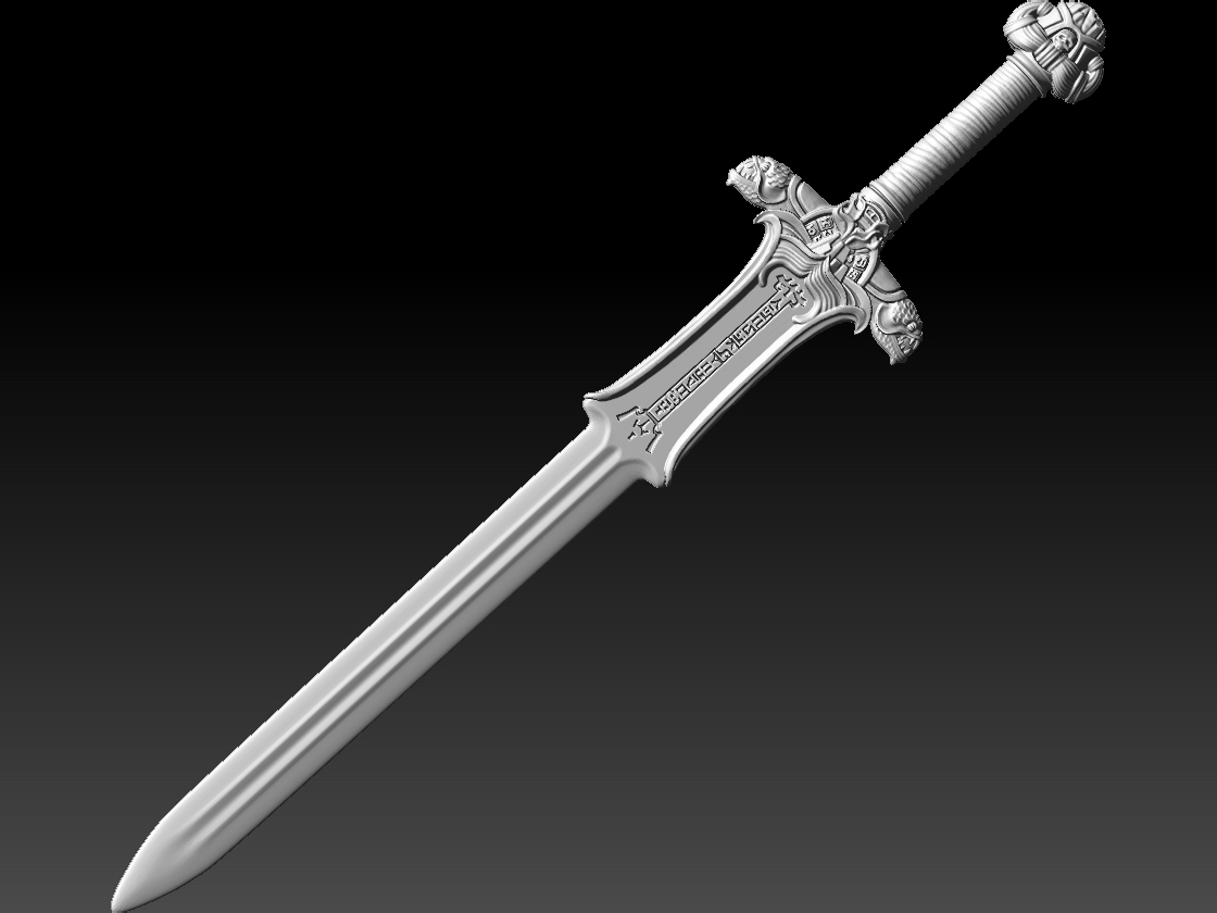 3D file Atlantean Sword - Real Size - Conan The Barbarian 3D print ...