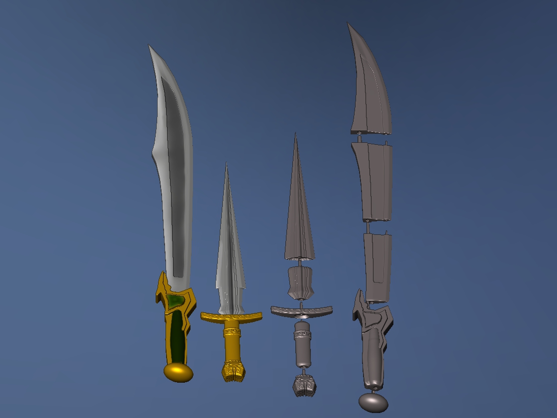3D file Loki Dagger and Sylvie Blade - Loki DisneyPlus Series 3D print ...
