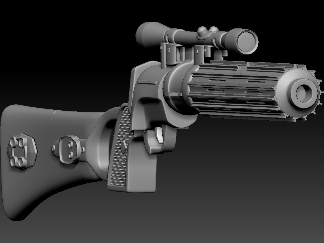 3D file EE-3 - Boba Fett Rifle Blaster - Book of Boba Fett 3D print ...