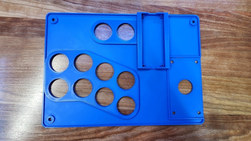 Free 3D file Arcade Button Plate 🕹️・3D printing design to download・Cults