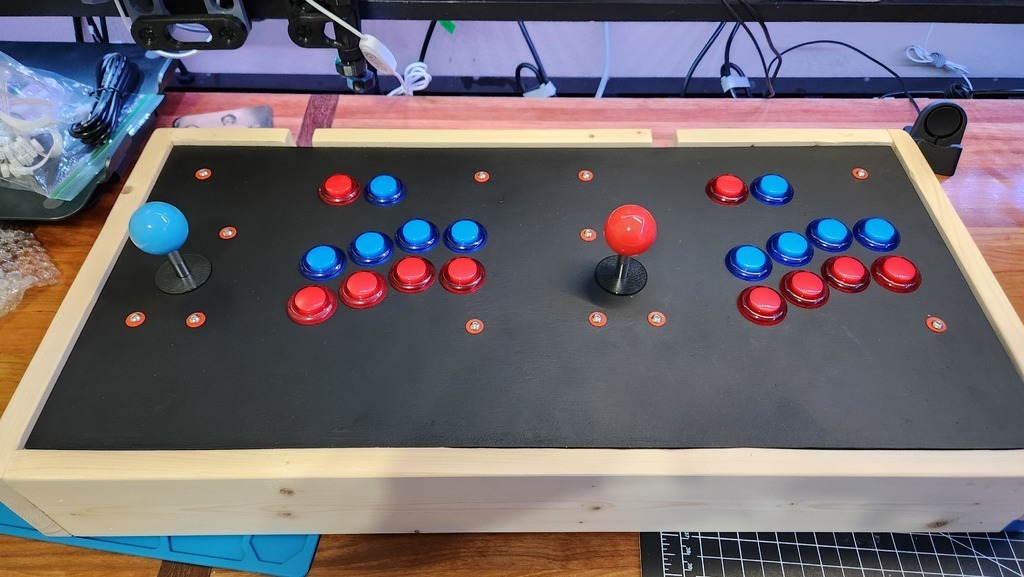 Free 3D file Arcade Button Plate 🕹️・3D printing design to download・Cults