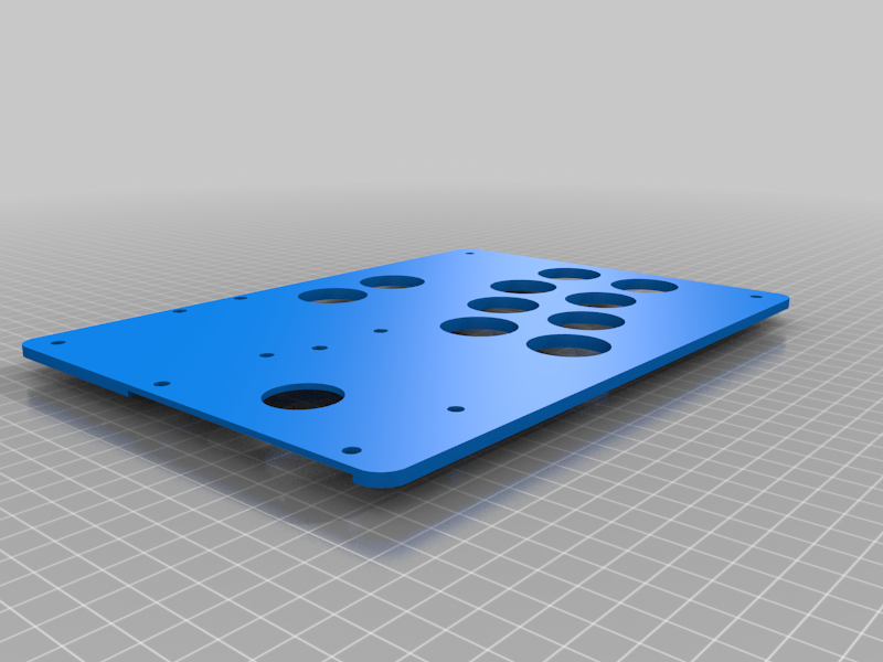 Free 3D file Arcade Button Plate 🕹️・3D printing design to download・Cults
