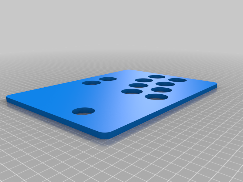 Free 3D file Arcade Button Plate 🕹️・3D printing design to download・Cults