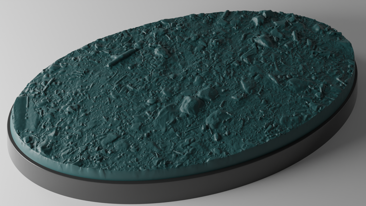 STL file 10x 60x35mm base with stoney forest ground 🔨・3D print design ...