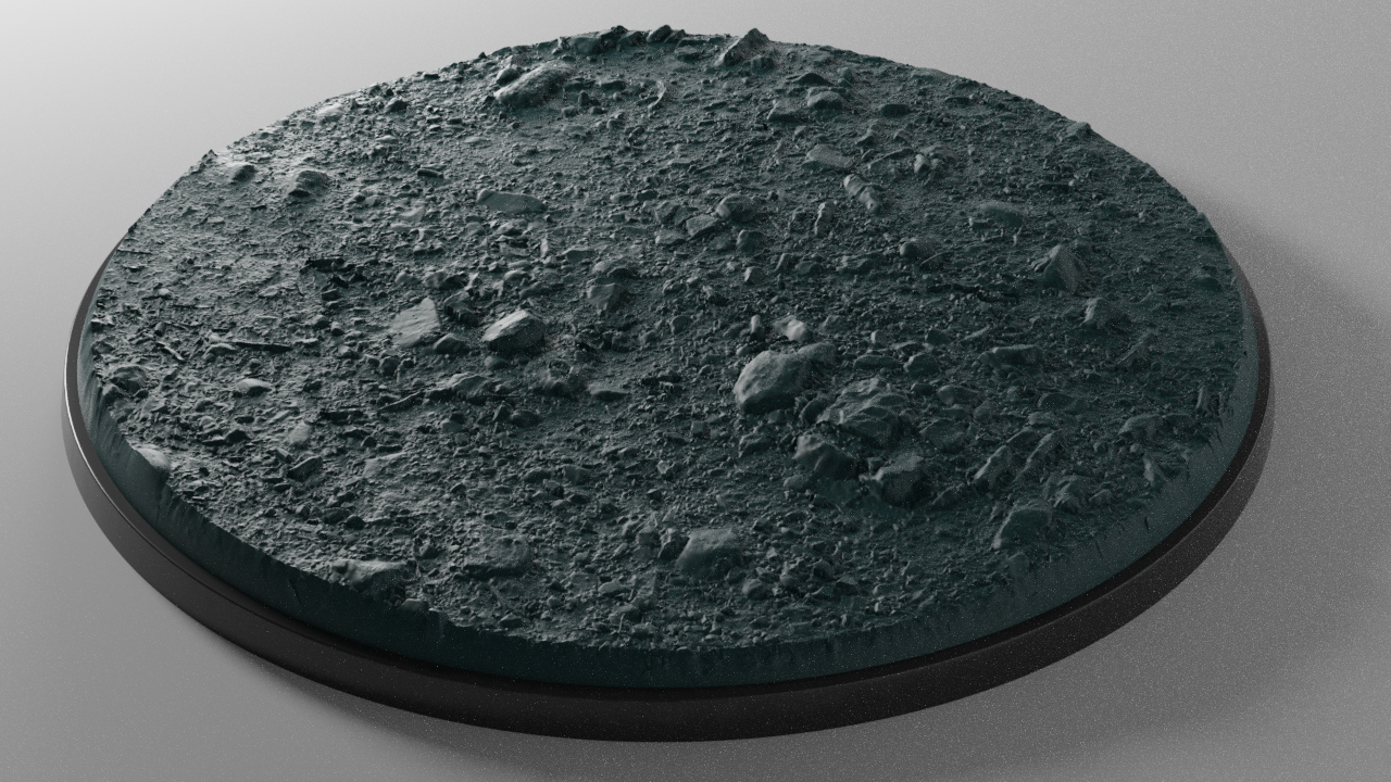 STL file 3x 130mm base with stoney forest ground・Model to download and ...