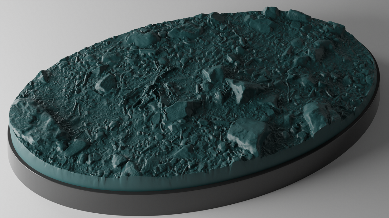 STL file 10x 60x35mm base with stoney forest ground 🔨・3D print design ...