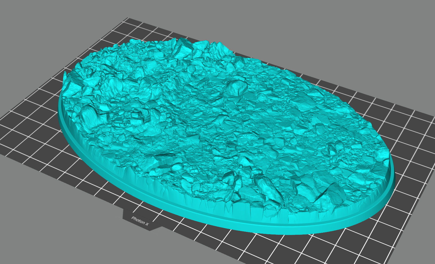 STL file 5x 170mm x 105mm oval base with stoney ground 🔨・3D printable ...