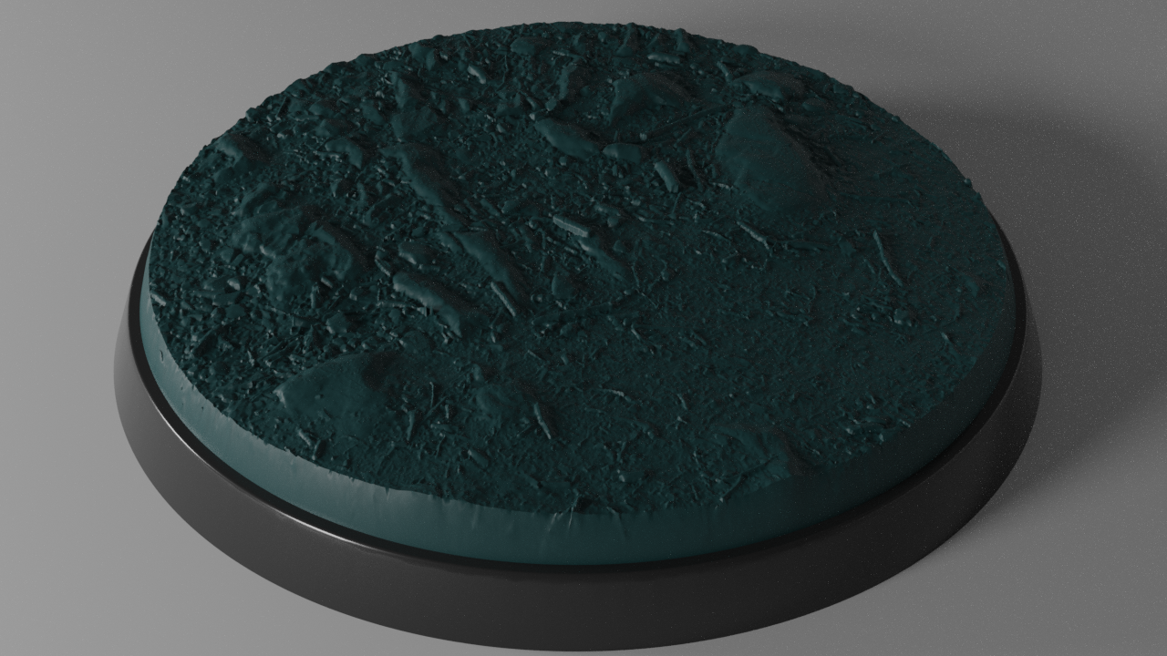 STL file 10x 60mm base with stoney forest ground 🔨・Model to download ...