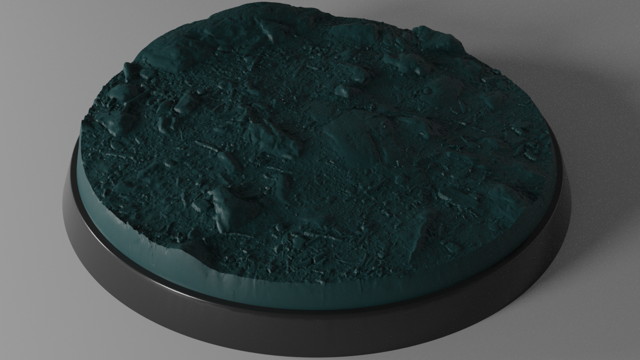 STL file 10x 60mm base with stoney forest ground 🔨・Model to download ...