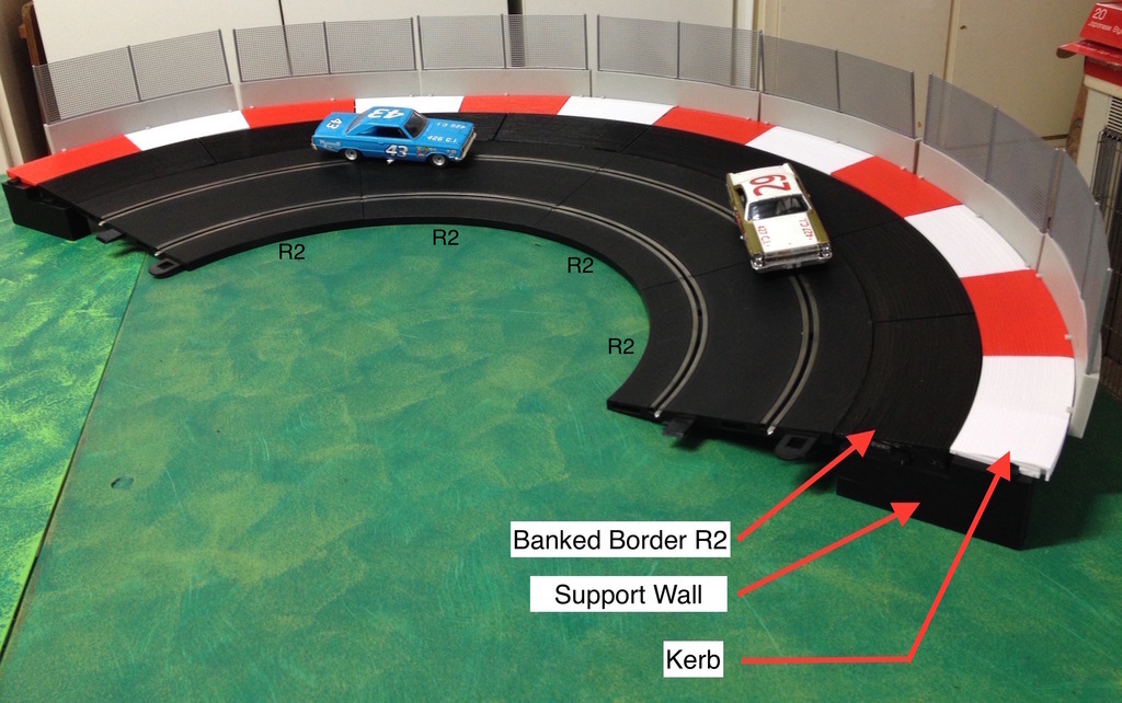 3D-Datei Randsteine und Bordsteine für Slotcar-Bahnen mit Böschungen 🧸 ...