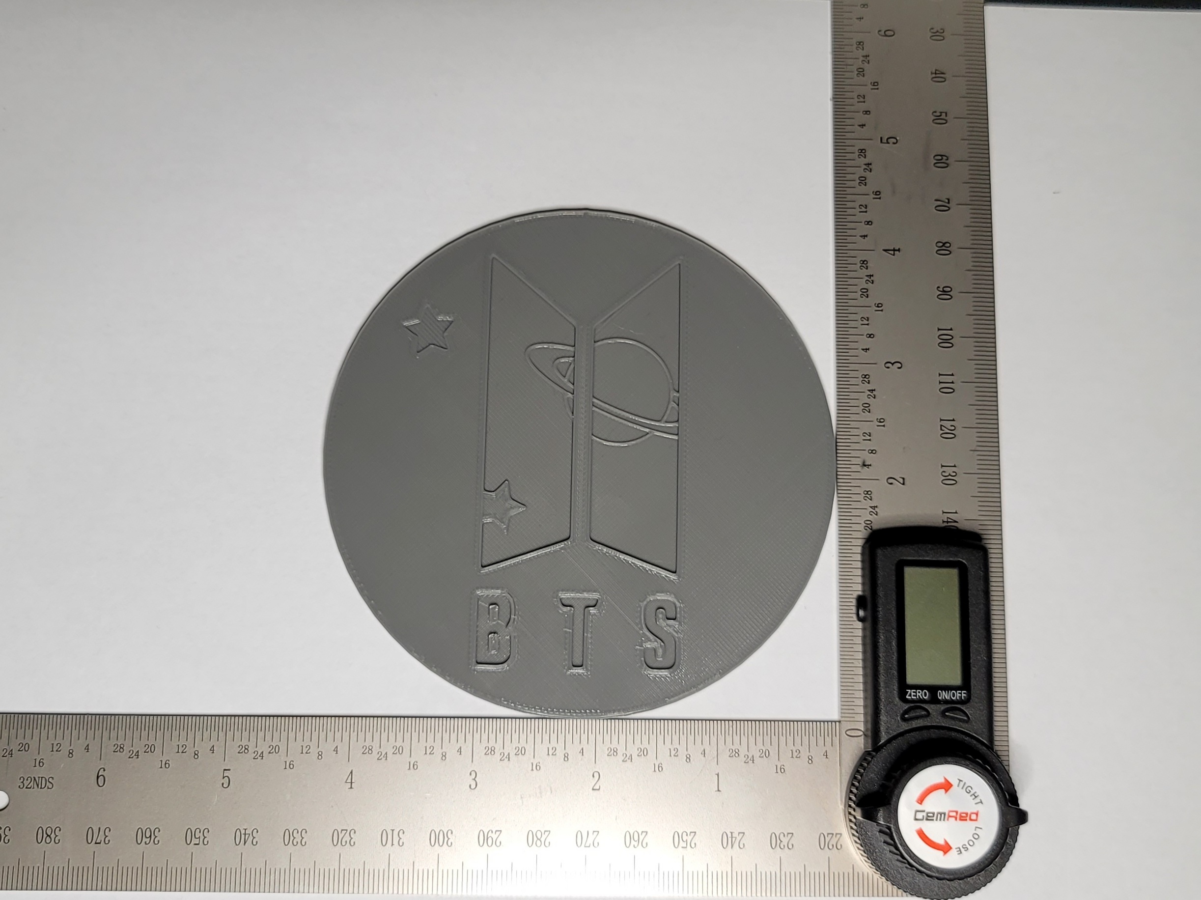 STL file Abstract BTS Coaster・3D printing design to download・Cults