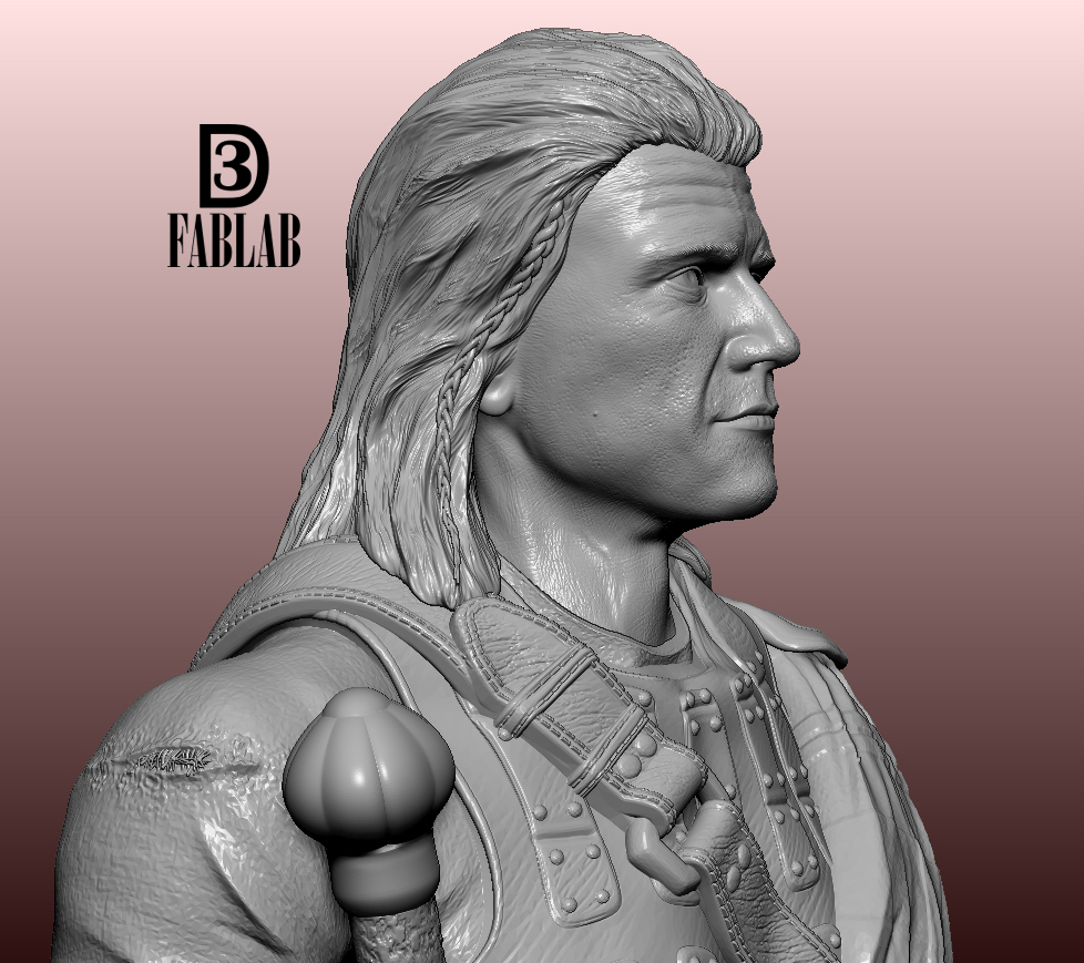 STL file William Wallace Braveheart 🗿・3D printer design to download・Cults