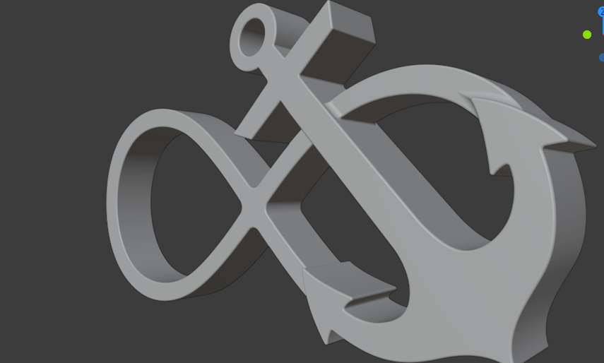 Fichier STL Infinity avec ancre・Plan imprimable en 3D à télécharger・Cults