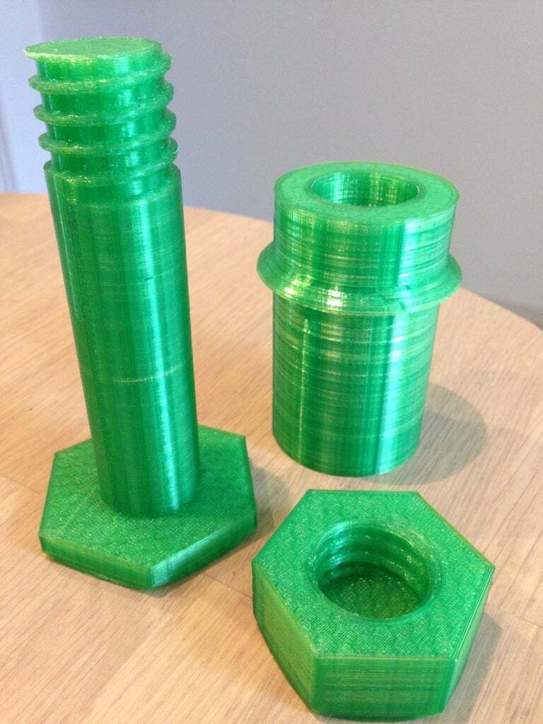 Free STL file Massive Hex Spool Shaft for Ender-2 (Hictop 3dp-21 )・3D ...