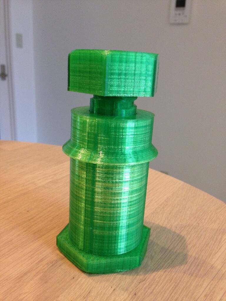 Free STL file Massive Hex Spool Shaft for Ender-2 (Hictop 3dp-21 )・3D ...