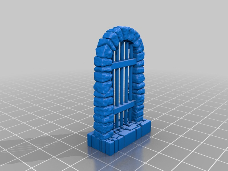 Free 3D file HQ doors with built in base・3D printing design to download ...