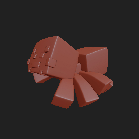 STL file Stylized Minecraft Spider Keychain 🕷️・3D print model to ...