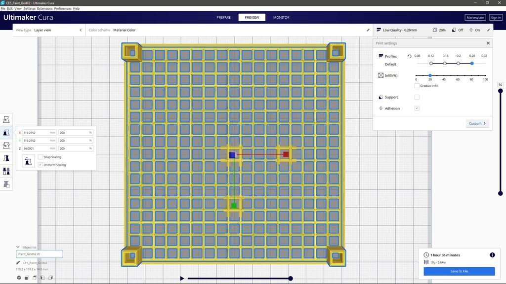 Free STL file Paint Grid Stand 🎨・3D printer design to download・Cults
