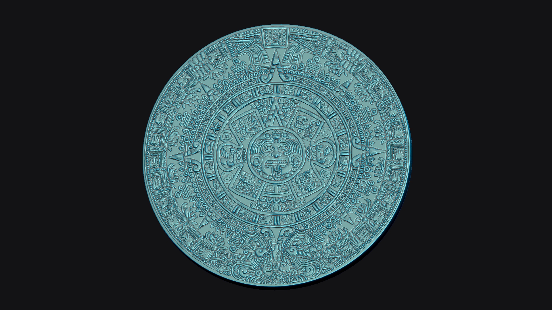 STL file Aztec Calendar・3D printing idea to download・Cults