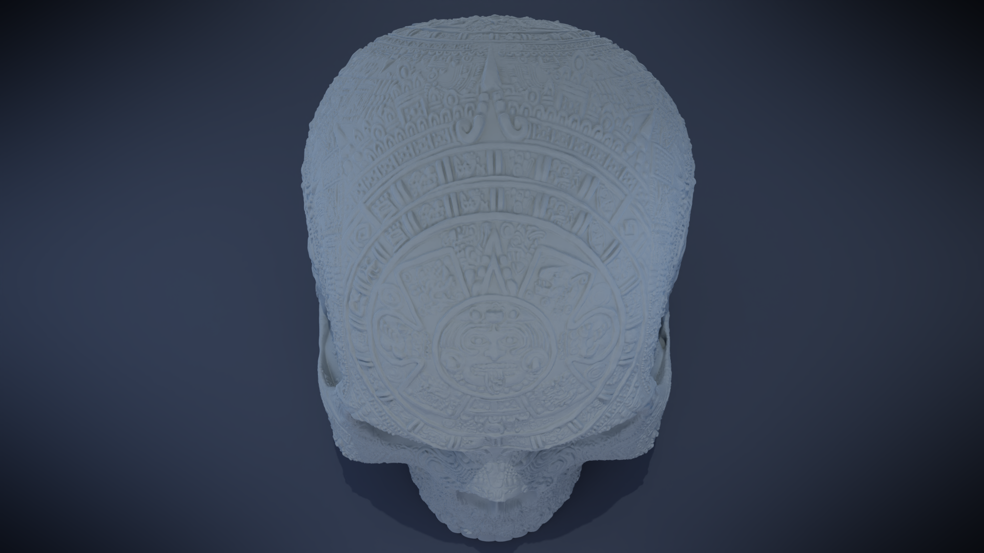 STL file Aztec Skull version 2 💀・Template to download and 3D print・Cults