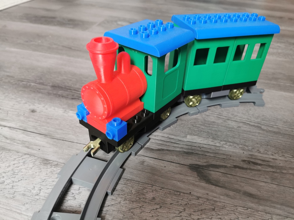 3D file LEGO Steam train small・3D print design to download・Cults