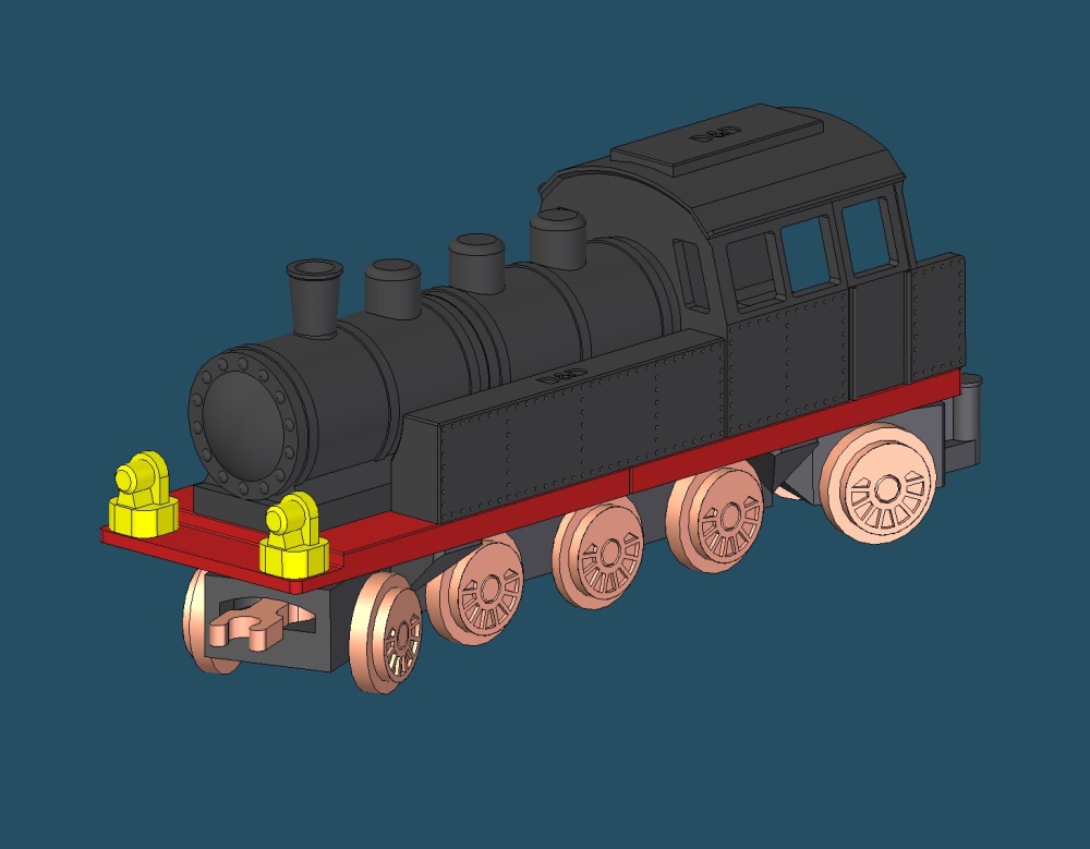 3D file LEGO Steam train big・3D printable model to download・Cults