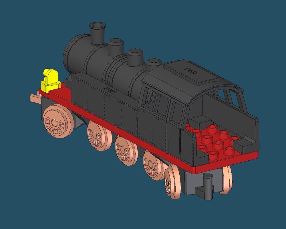 3D file LEGO Steam train big・3D printable model to download・Cults