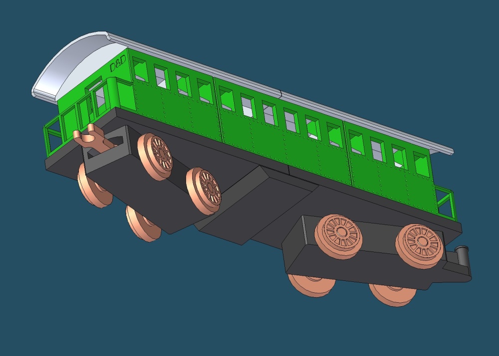 3D file LEGO Steam train wagon rails in set・Design to download and 3D ...