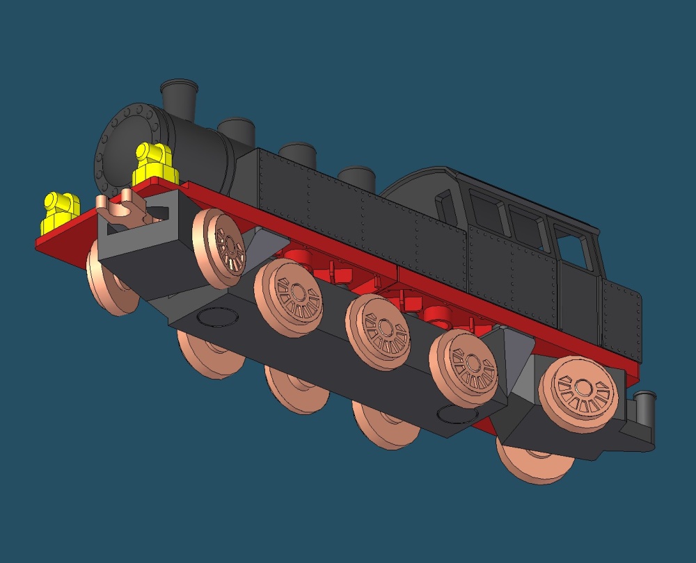 3D file LEGO Steam train big・3D printable model to download・Cults
