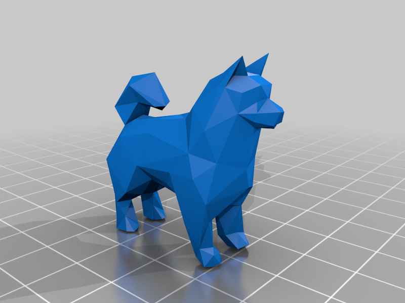 Free STL file Low Poly Samoyed・Object to download and to 3D print・Cults
