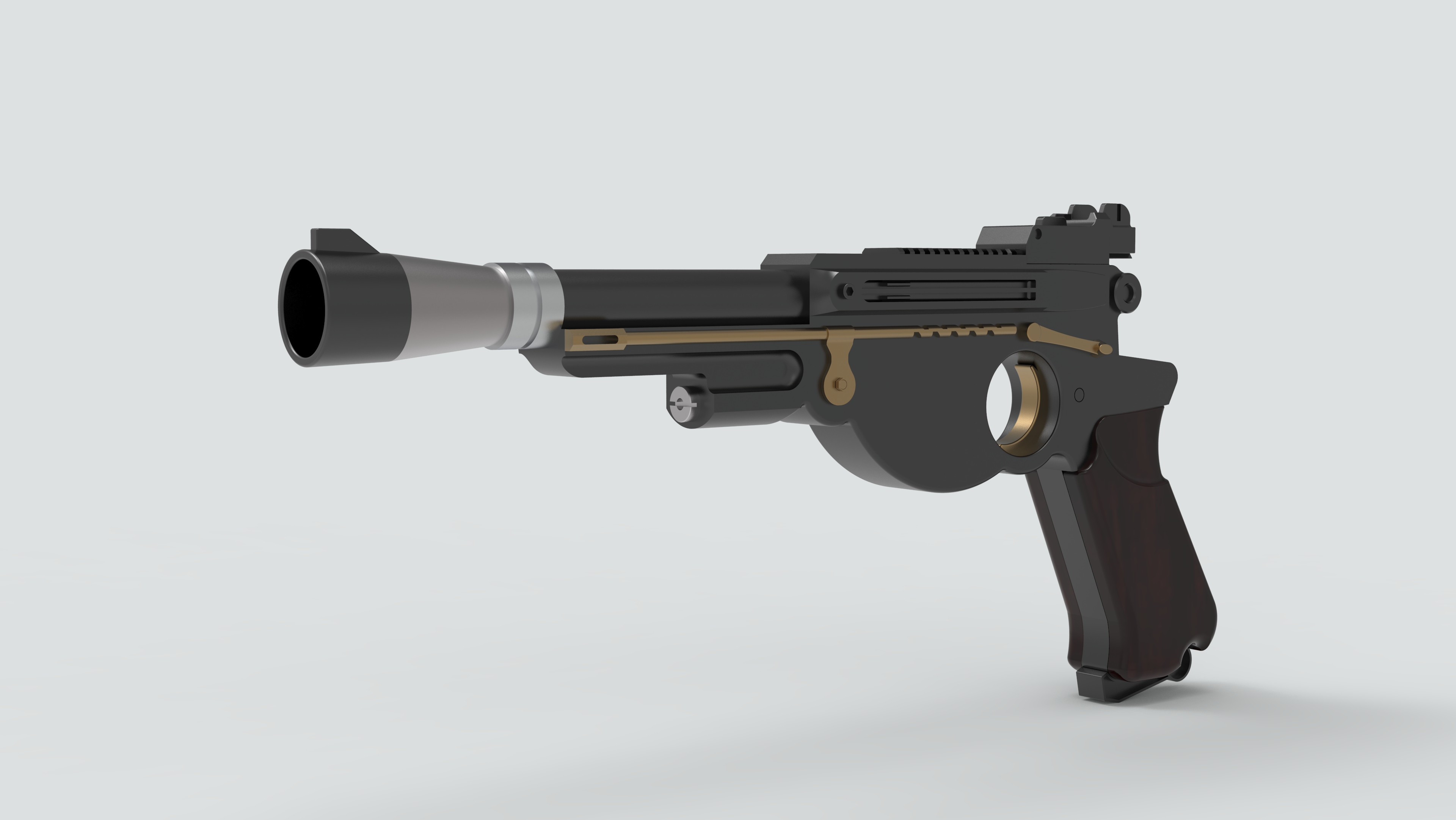 3D file MANDALORIAN BLASTER IB-94 ・3D printer design to download・Cults