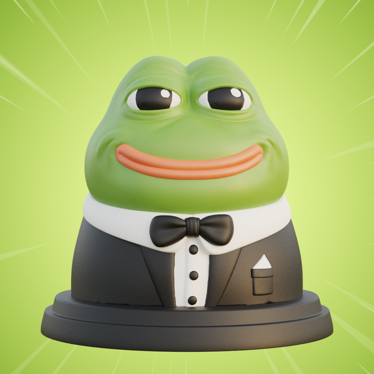 STL file Gentleman Pepe・3D printing idea to download・Cults