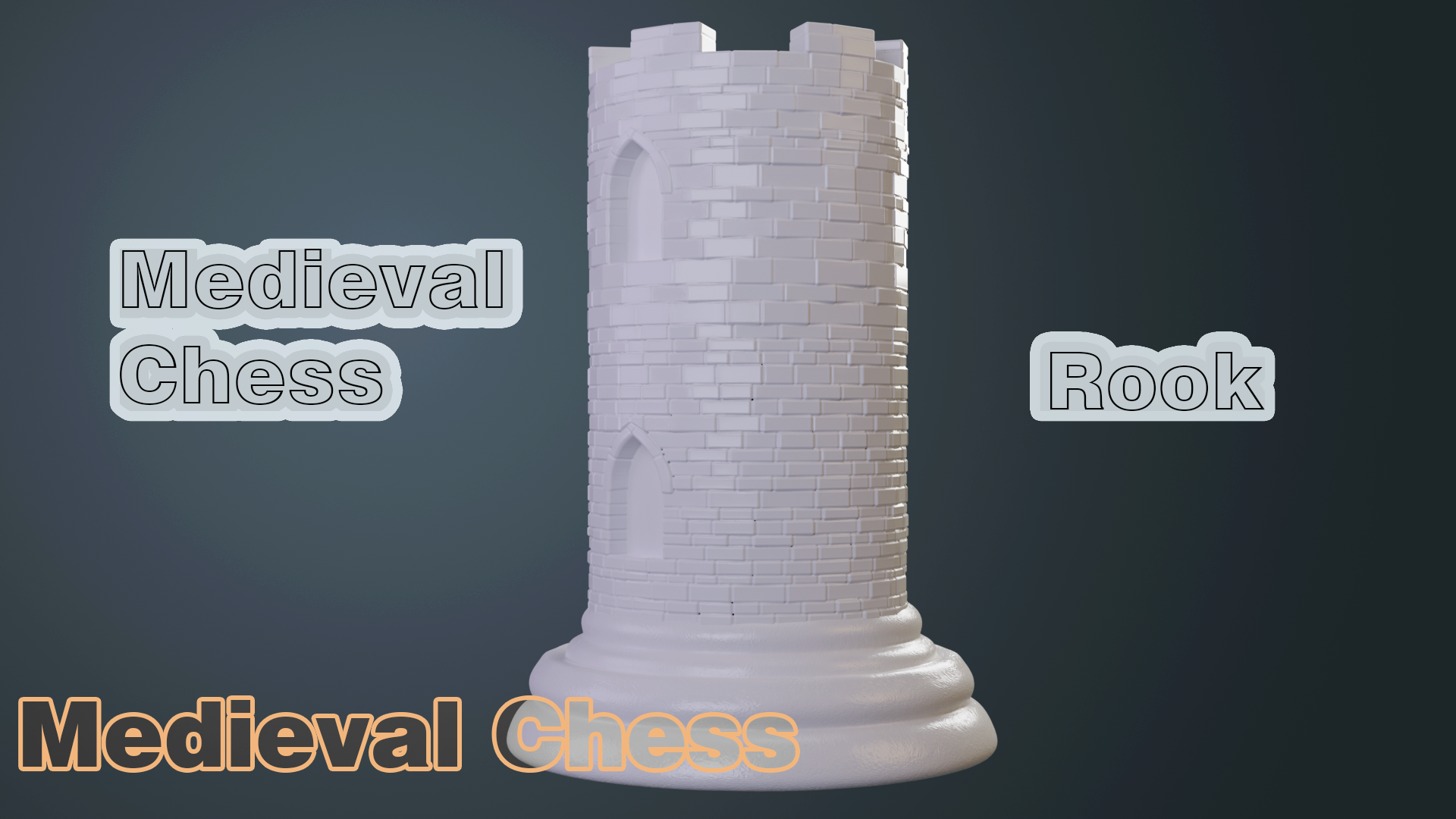STL file MEDIEVAL CHESS 3D PRINT ♟️・3D printing idea to download・Cults