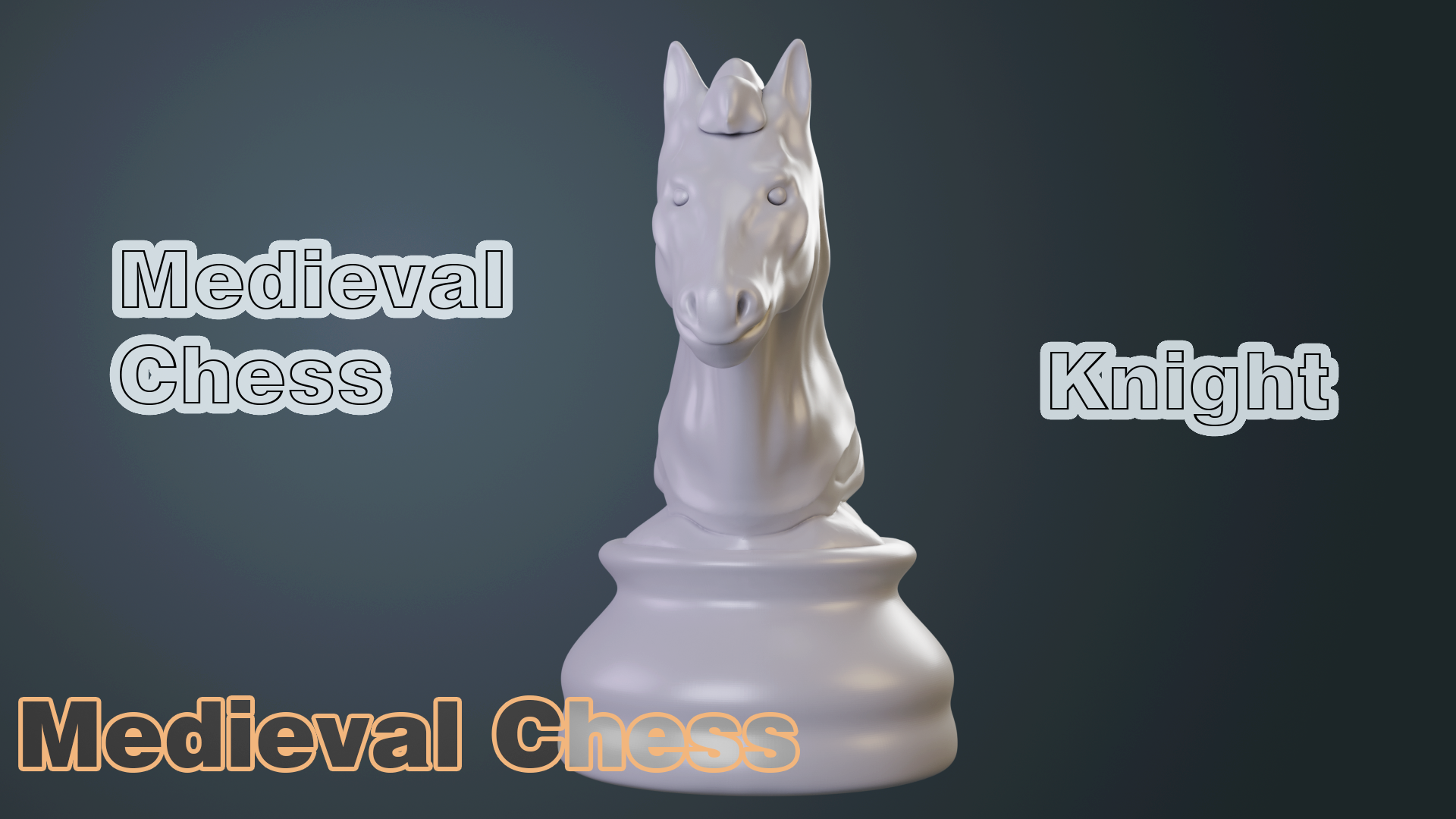 STL file MEDIEVAL CHESS 3D PRINT ♟️・3D printing idea to download・Cults