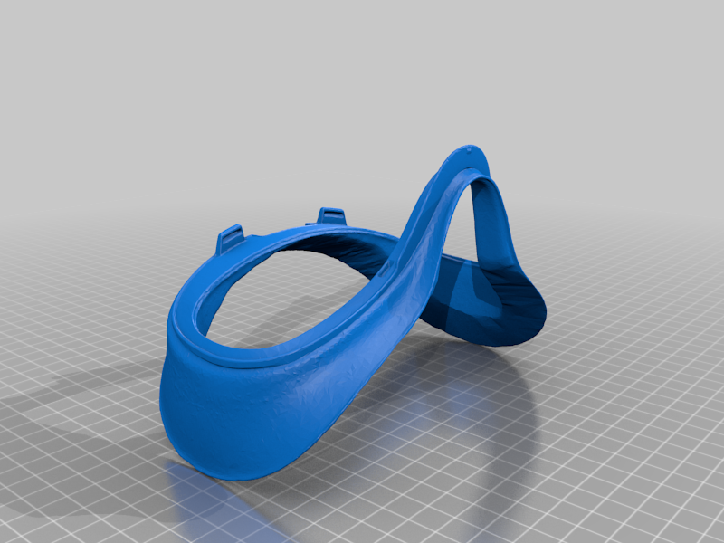 Free STL file Oculus Quest facial interface for thin padding・3D ...