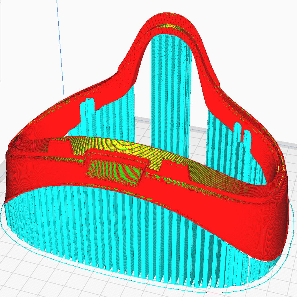 Free STL file Oculus Quest facial interface for thin padding・3D ...