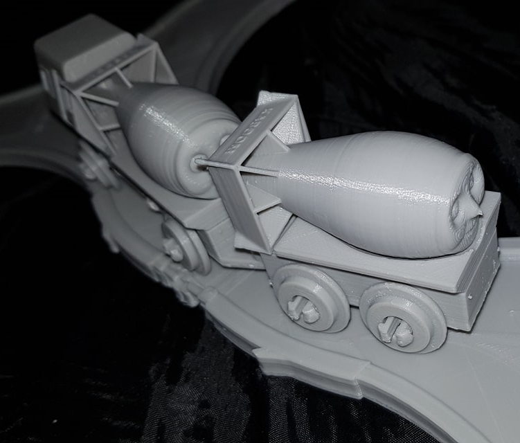 Free STL file Kaboom the Bomb with Engine and Carriage・3D printable ...
